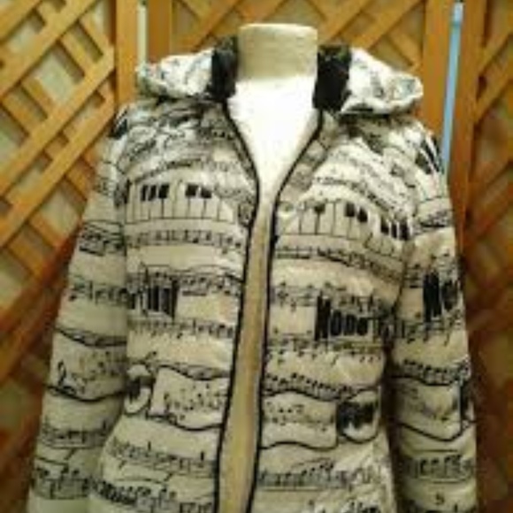 Noneillah | Jackets & Coats | Music Note Sheetmusic Note Unisex Puffer ...